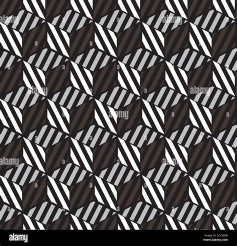 Seamless Texture With Gray Segments Cube Stock Vector Image And Art Alamy