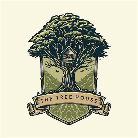 Premium Vector Logo For The Tree House