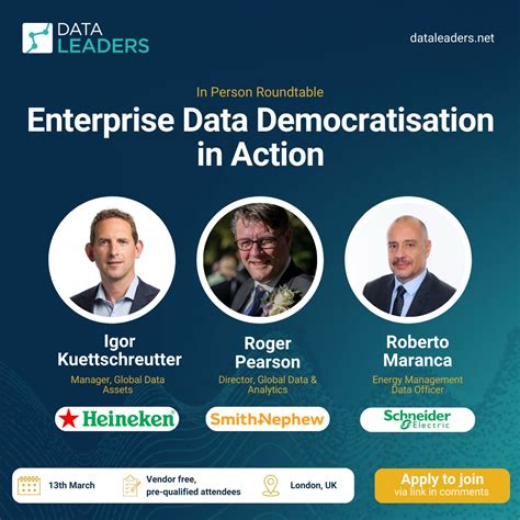 Data Leaders ™ On Linkedin Event Cdo Datademocratization Peerlearning Dataleaders