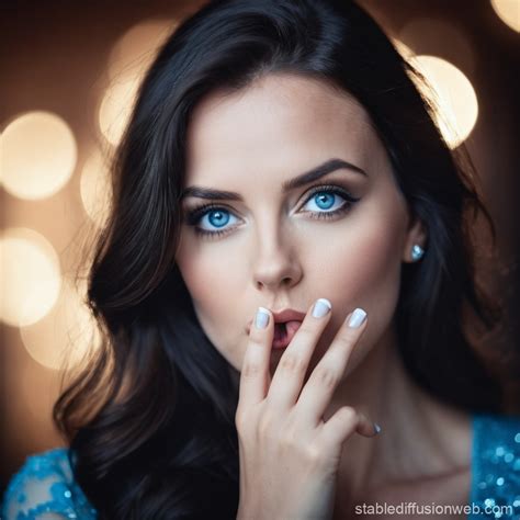 Woman Blowing A Kiss Stable Diffusion Online