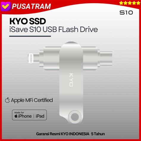 Jual Kyo Isave S10 Mfi Certified Lightning Flash Drive For Iphone Ipad