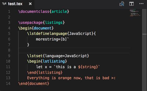 Syntax Highlighting Issue When Dealing With Listings · Issue 195