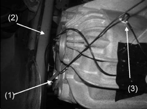 accelerometers mounted on the transmission housing 1 2nd output