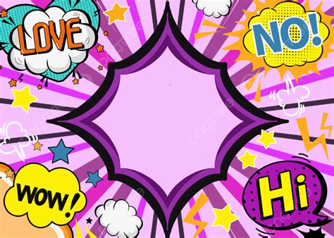 거품 대화 보라색 폭발 추상 팝 아트 배경 로마 교황 폭발 오각형 배경 일러스트 및 사진 무료 다운로드 Pngtree