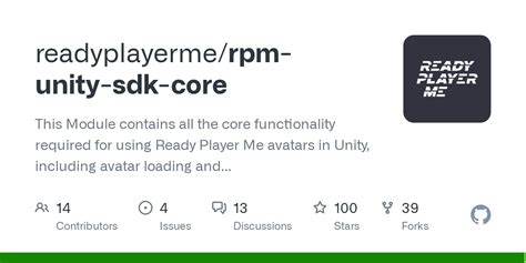 github readyplayerme rpm unity sdk core this module contains all the