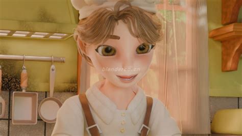 面包房女孩动画场景10（材质、贴图、绑定、动画） B站blender全流程制作北美风格动画短片跟练场景十 Blender布的