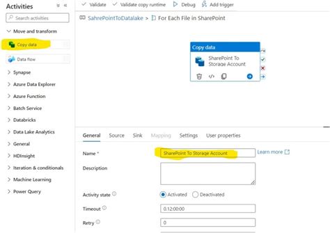 How To Copy Multiple Files From A Sharepoint Folder To Datalake Using