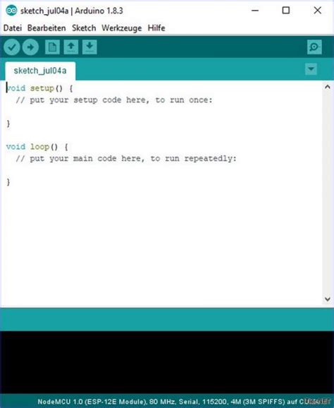 Arduino IDE für Programmierung von ESP Chips vorbereiten