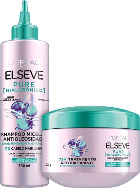 Kit Elseve Pure Hialurônico Antioleosidade Beleza Na Web