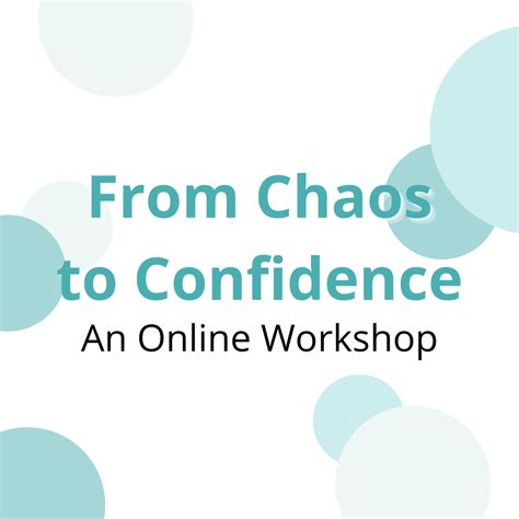 from chaos to confidence online workshop sarah tite coaching