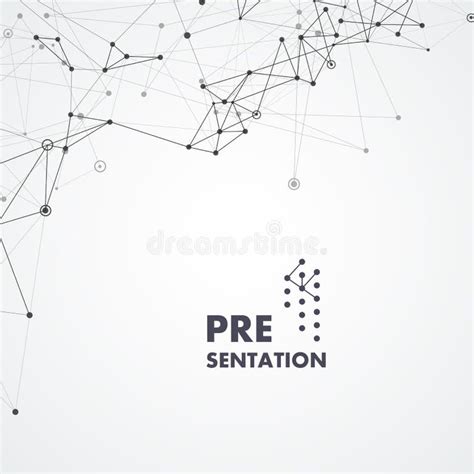 Vector Design With Abstract Polygonal Background And Connecting Dots And Lines Global Network