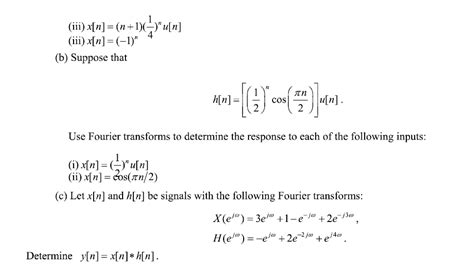 Solved A Consider A Discrete Time LTI System With Chegg