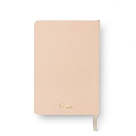 Nude Ruled Notebook Write Concept