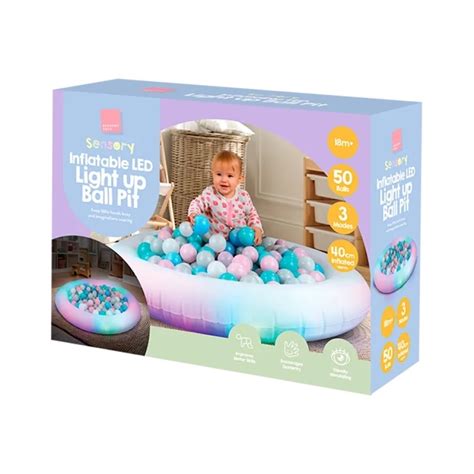 Sensory 90cm Diameter Led Inflatable Ball Pit Balls Included