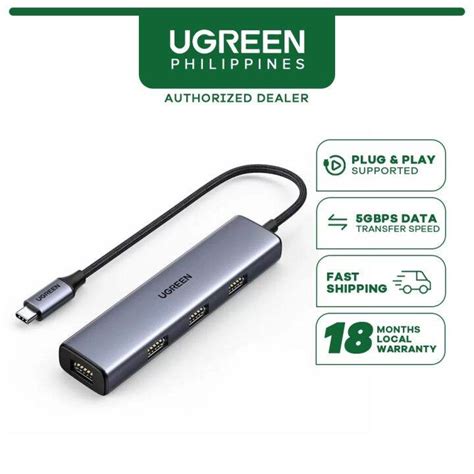 Se Gow UGREEN USB C To Port USB Hub For Laptop PC PH Lazada PH