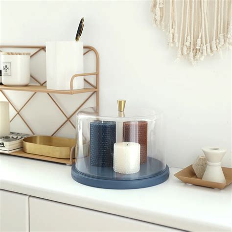 Sweetgo Kupola Borító Kenyér Fa Tányér Desszert Tálcák 8 Hüvelykes Torta Asztal Díszítő