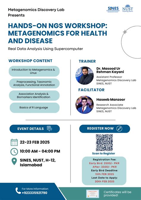 Metagenomics Ngsworkshop Bioinformatics Genomics Datascience Nust… Nayyab Younas Khan