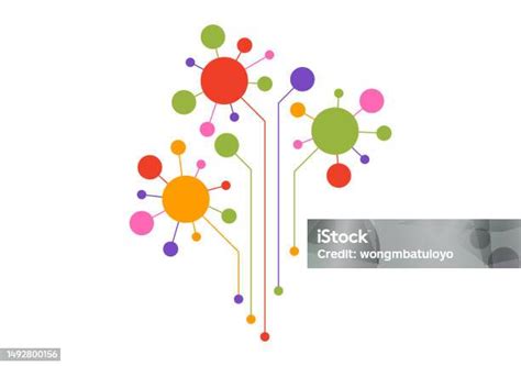 다각형 원 모양 분자 기술 및 손으로 그린 템플릿에 점 또는 선을 연결하는 추상 소셜 네트워크 벡터 그림 0명에 대한 스톡 벡터 아트 및 기타 이미지 Istock