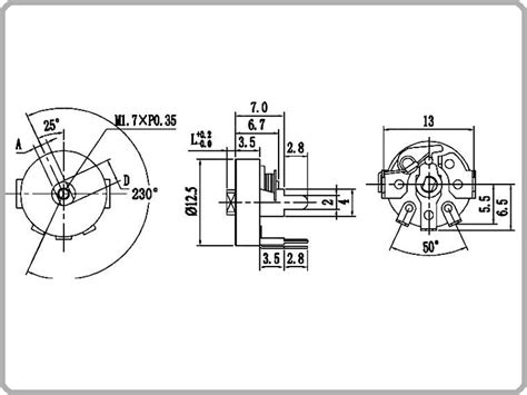 Rv12mm Volume Adjustment Potentiometer With Switch Unicom Radio