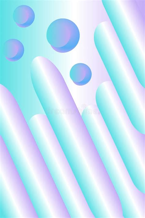 Abstract Background With Volumetric Objects And Lines Vector Drawing Stock Vector