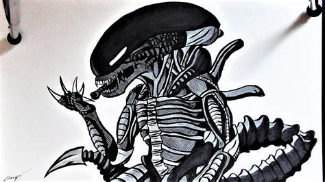 Xenomorph Art Xenomorph Alien Drawings Alien Concept Art