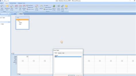 How To Age Calculation In Ms Access Youtube