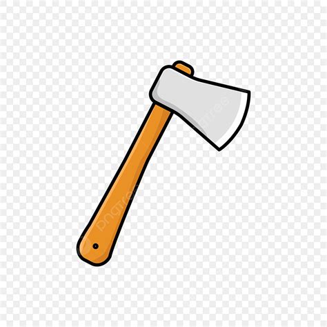 Illustrtion De Vector De Hacha Simple Con Estilo De Dibujos Animados