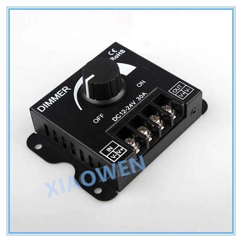 LED Dimmer DC V V A W Adjustable Brightness Lamp Bulb Strip Driver Single Color Light