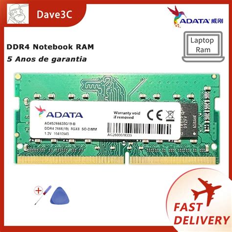 Adata Ddr4 Ram หน่วยความจำโน้ตบุ๊ก 16gb 8gb 4gb 3200mhz 2666mhz Sodimm 260 Pin สำหรับเกมมิ่ง ของ