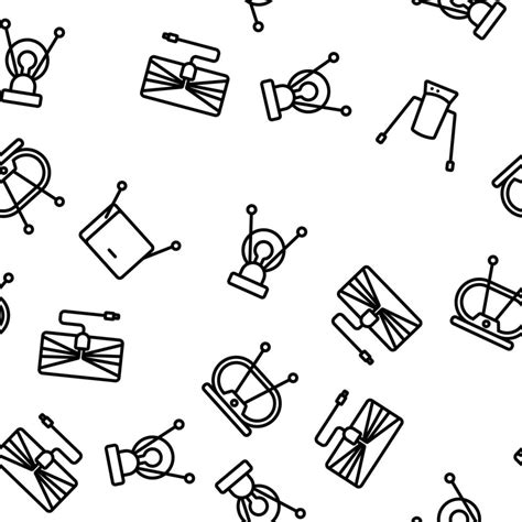 Hdtv Antenna Device Vector Seamless Pattern 10017330 Vector Art At Vecteezy