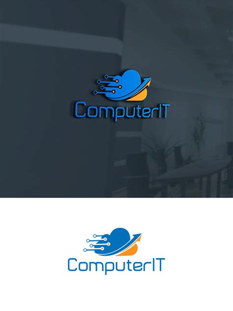 Elegant Playful Computer Logo Design For Computerit By Georgia1 Design 17755936