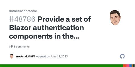 Provide A Set Of Blazor Authentication Components In The Blazor Project