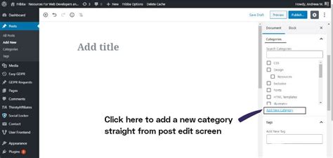 Adding And Creating Categories In Wordpress Tutorial Wowlayers