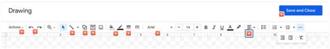 Google Drawing Toolbar Commands Diagram Quizlet