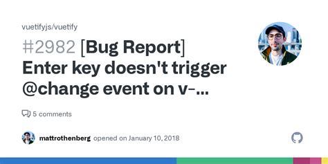 Bug Report Enter Key Doesn T Trigger Change Event On V Text Field