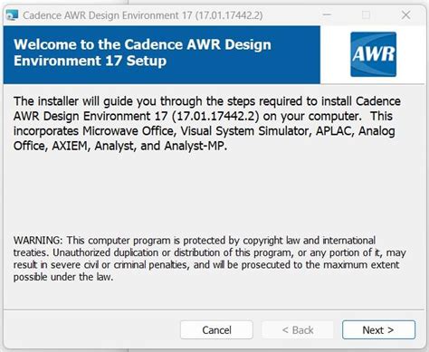 Quick Start Guide Installing Cadence Applied Wave Research Via Cadpass