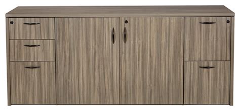 Urban Walnut Office Storage Credenza Cabinet Napa By Office Star Products
