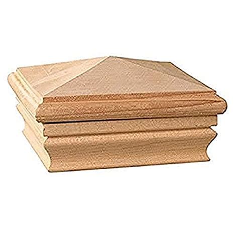 Deckorators 4x4 Newport High Pyramid Fence Cedar Post Cap Rot Resist