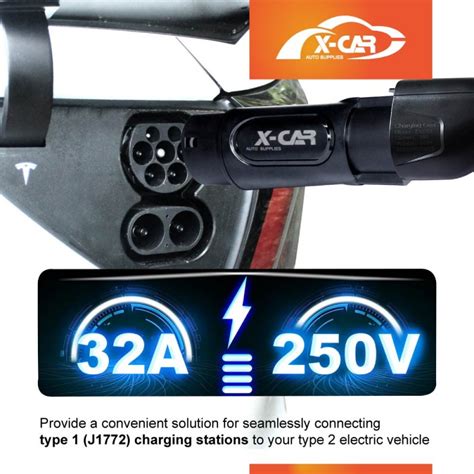 Ev Charger Connector Type To Type Adapter Electric Vehicle Ev Charging Adapter Socket Sae J