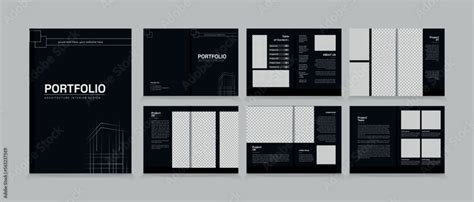 Architecture And Interior Portfolio Layout Design A4 Standard Size Print Ready Brochure