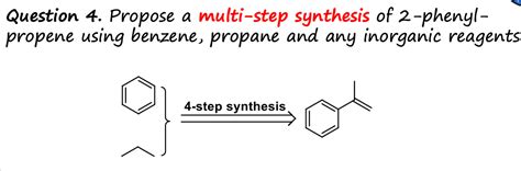 Solved Question 4. ﻿Propose a multi-step synthesis of | Chegg.com