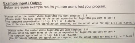 Solved PYTHON Write A Program Which Finds The Logarithm Of A Chegg