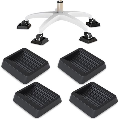 Bangboom 4 Pcs Black Grill Leveling Shims 314 Square Rubber Pads