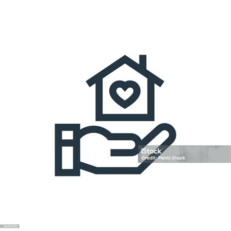 흰색 배경에 격리된 쉘터 벡터 아이콘입니다 개요 웹 사이트 디자인 및 모바일 응용 프로그램 개발을위한 얇은 라인 쉘터 아이콘 얇은 줄 대피소 윤곽선 아이콘 벡터