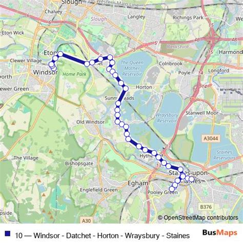 Carousel Buses 10 Windsor Datchet Horton Wraysbury Staines Bus United Kingdom