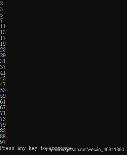 （c语言）输出一百以内所有质数找100以内的质数c语言 Csdn博客