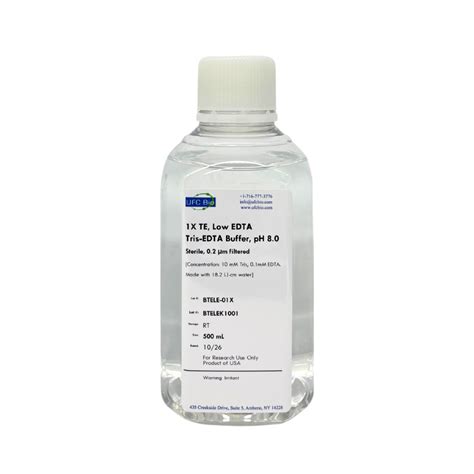 Te Buffer Low Edta Ph 80 500ml Ufc Bio Ufcbio