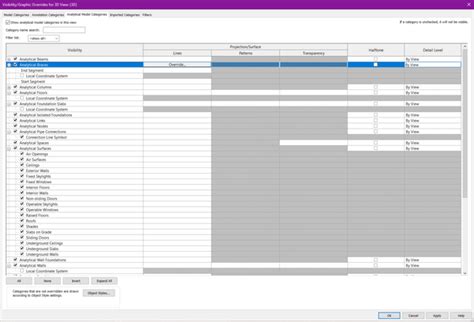 How To Get Analytical Model Of Structure Frames Created As Families