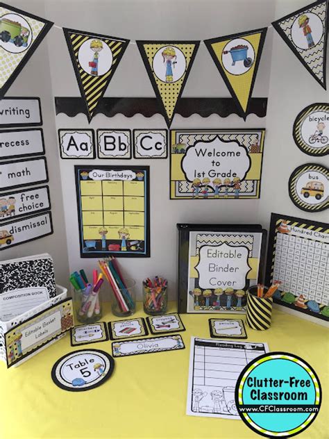 Construction Theme Classroom