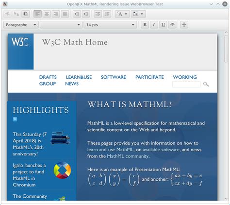 Javafx And Mathml · Issue 71 · Javafxportsopenjdk Jfx · Github